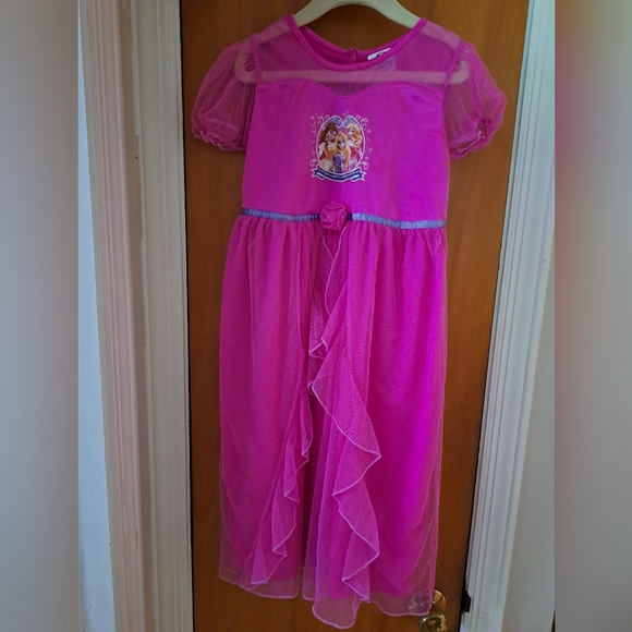 Disney | Dresses | Disney Princess Pink Dress With Character Design ...
